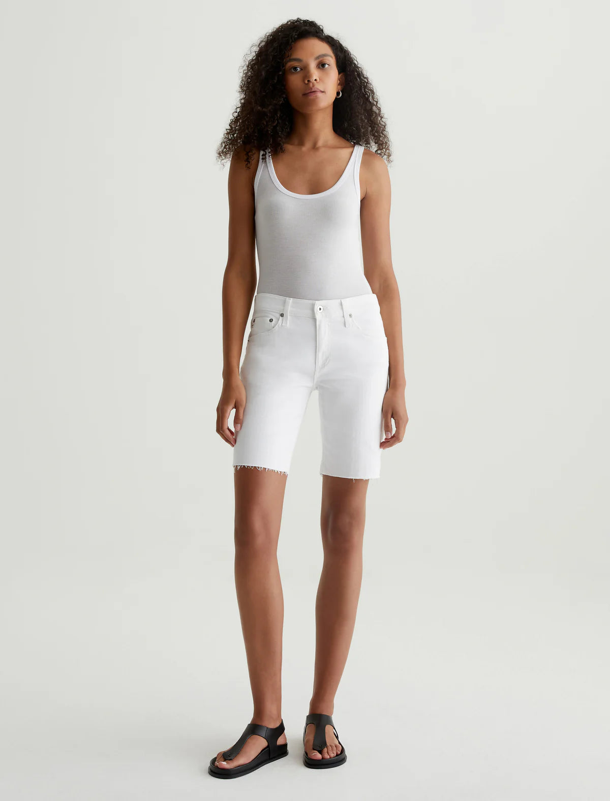 AG Jeans Nikki Short 1 Year Classic White – Doré Burleigh