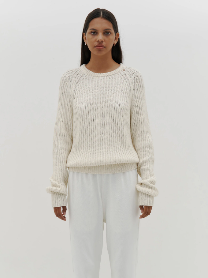 Open Back Knit Ivory